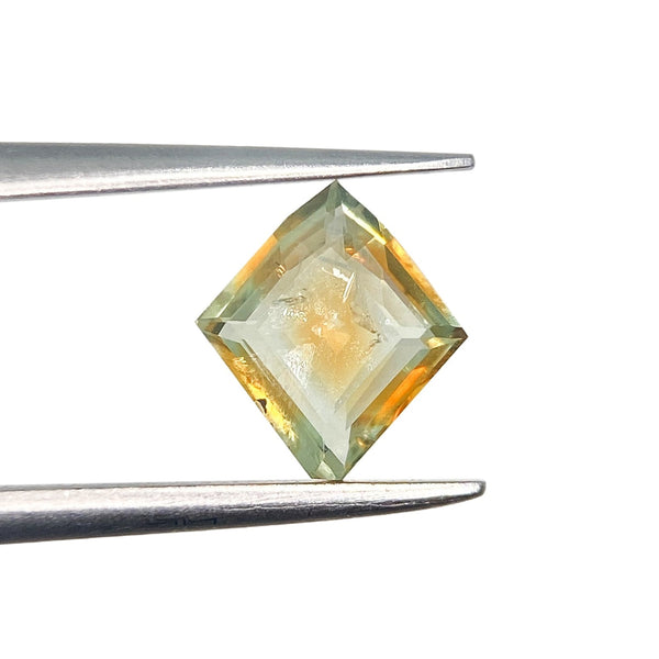 1.06ct | Step Cut Lozenge Shape Yellow Green Montana Sapphire - Modern ...