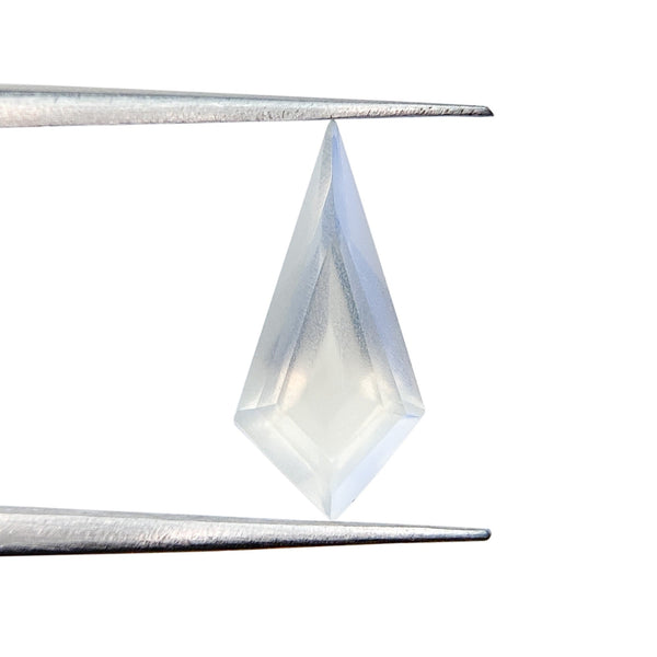 1.12ct | Kite Shape Step Cut Moonstone - Modern Rustic Diamond