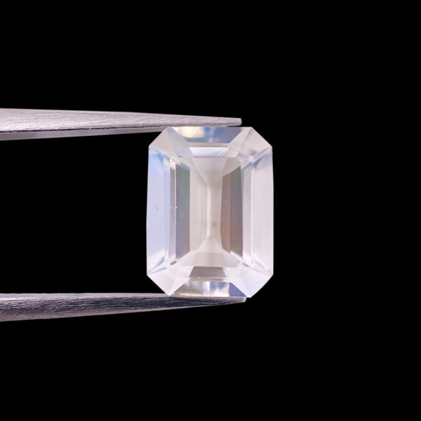 1.92ct | Emerald Shape Step Cut Moonstone - Modern Rustic Diamond